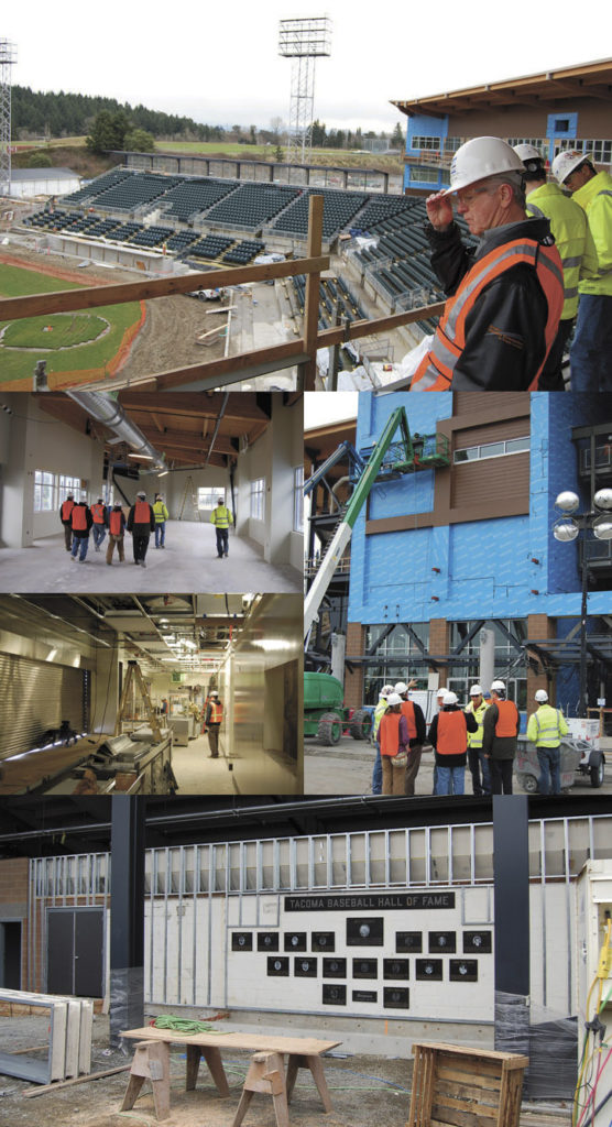 City, County officials tour Tacoma Rainiers' Cheney Stadium renovation ...