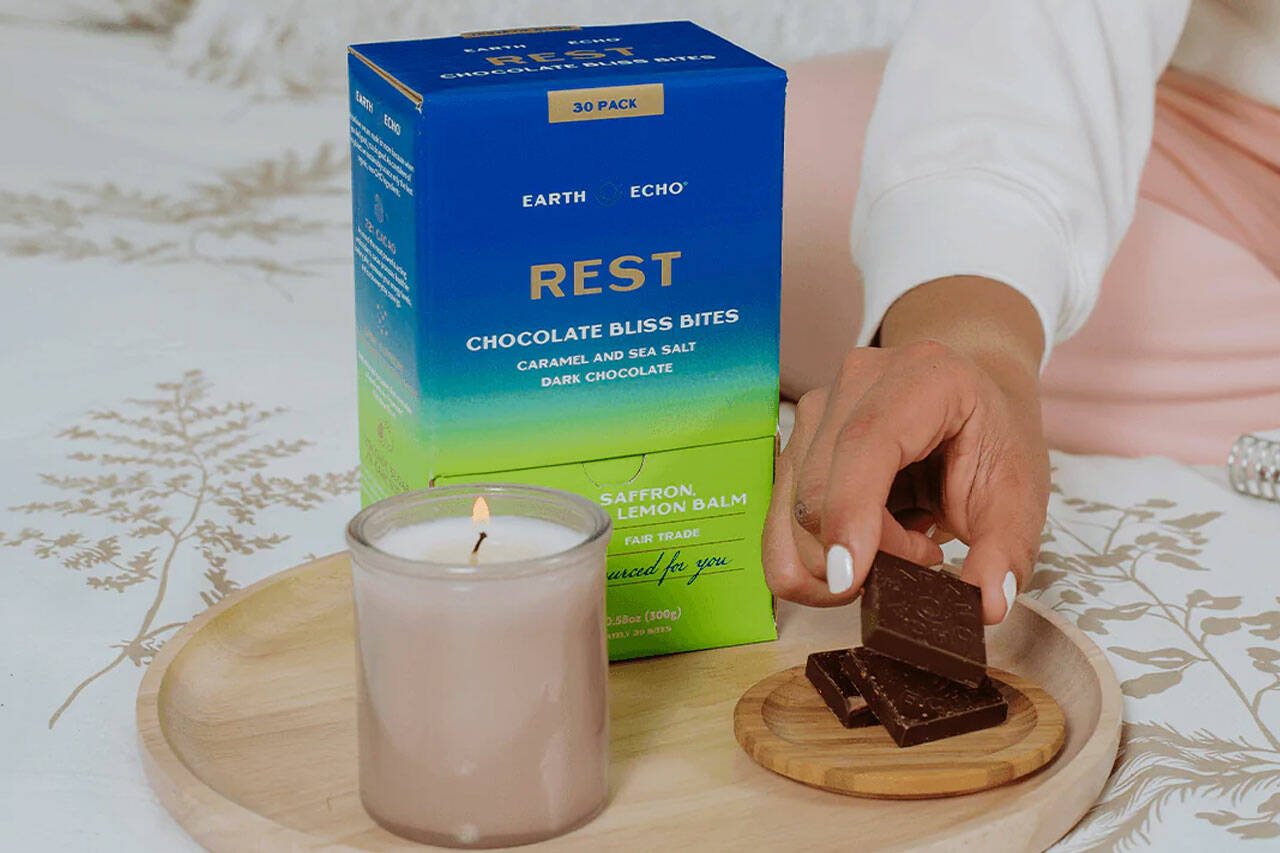 Rest Chocolate Bliss Bites Reviews (Earth Echo) Healthy Bedtime Snack ...
