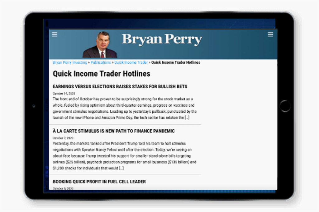 Bryan Perry Quick Income Trader: 9-Month Millionaire System Review ...